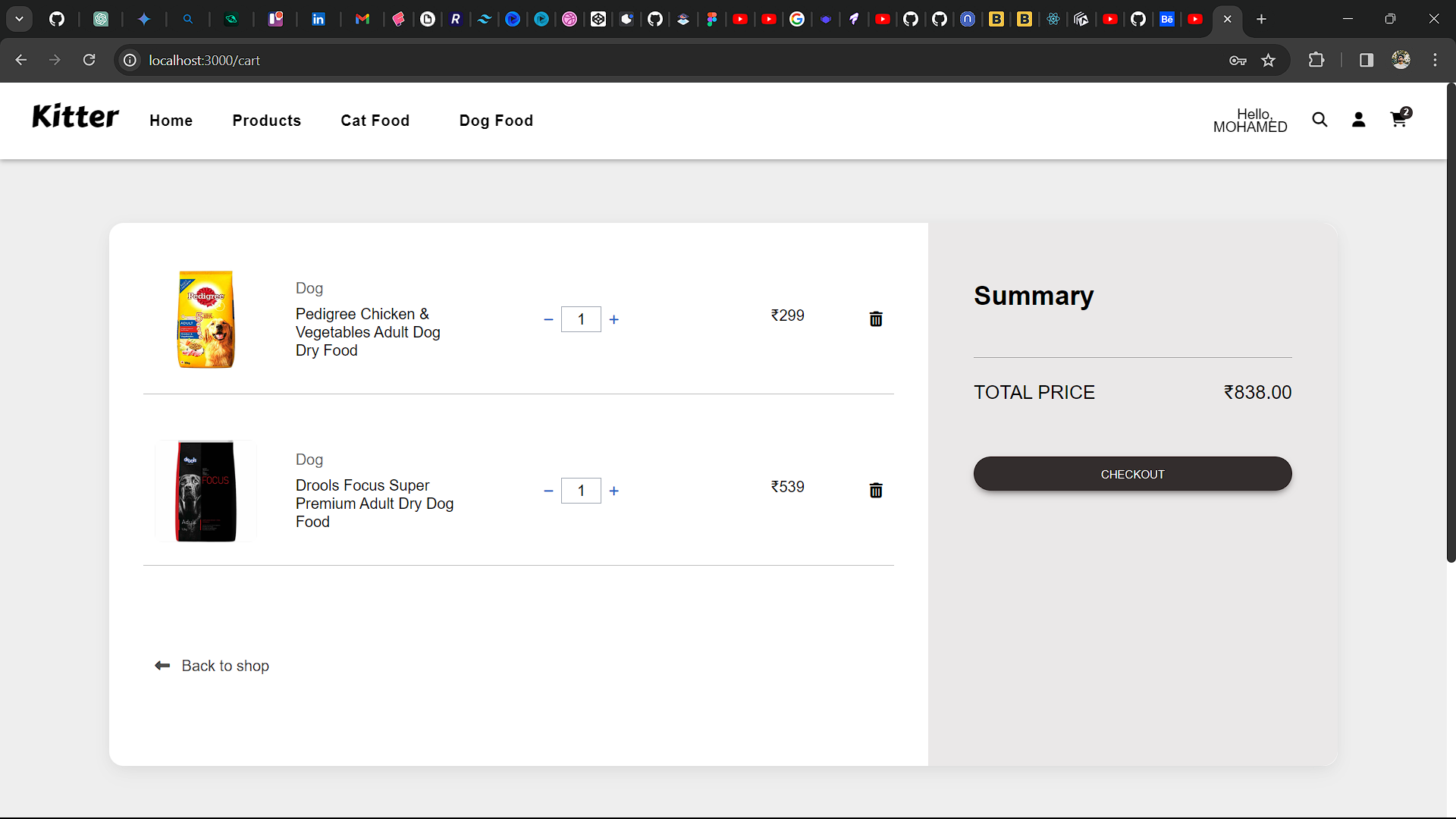 GitHub - saleek-pa/MERN-PetFood-Ecommerce: Pet Food E-Commerce website with MERN Stack. Client ...